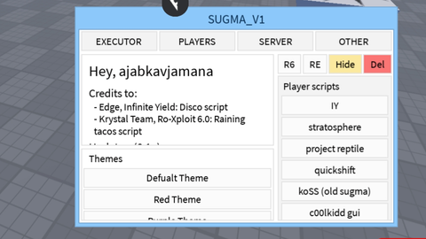 Universal Script 📌 | Sugma v1 require — Roblox Scripts | ScriptBlox