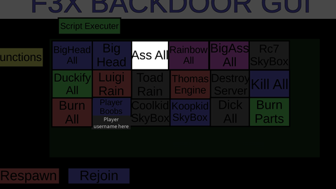 Universal Script 📌 | Backdoor F3X Panel — Roblox Scripts | ScriptBlox