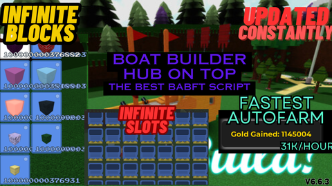Build A Boat For Treasure | INFINITE BLOCKS UPDATE Babft AutoBuild — Roblox Scripts | ScriptBlox