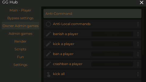 💥Baseplate💥 ALL OWNER ADMIN COMMANDS!!!! | GG Hub — Roblox Scripts | ScriptBlox