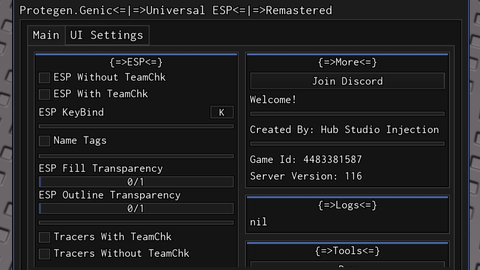 Universal Script 📌 | Protegen Genic Remastered — Roblox Scripts | ScriptBlox