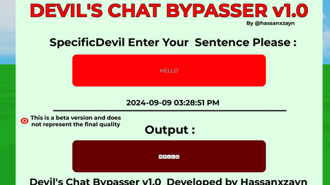 Universal Script 📌 | New Devils Chat Bypasser — Roblox Scripts | ScriptBlox