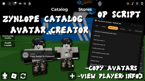 Catalog Avatar Creator | CAC Script (STEAL AVATARS, RAINBOW SKIN & MORE) — Roblox Scripts ...