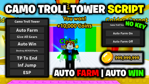Camo Troll Tower 🎨 | CTT ApocScript Auto Farm Auto Win and More ...