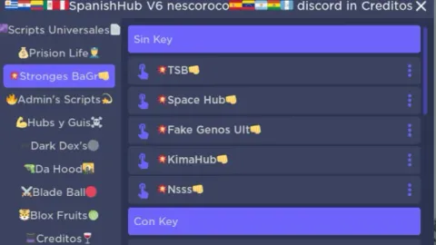 Universal Script 📌 | Spanish Hub V6 — Roblox Scripts | ScriptBlox