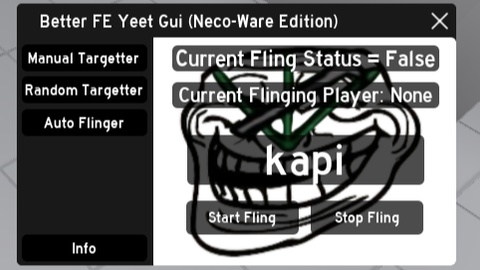 Universal Script 📌 | Better FE Yeet GUI (Neco-Ware Edition) — Roblox Scripts | ScriptBlox