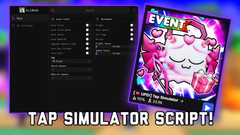 EASTER 🐰 Tap Simulator | AcidHub — Roblox Scripts | ScriptBlox
