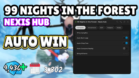 99 Nights in the Forest 🔦 | 99 days in the Forest - AutoChop Fly Noclip ...