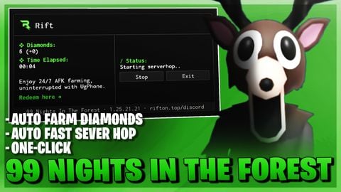 [🎄] 99 Nights in the Forest 🔦 | RIFT FARM | *OP* FARM DIAMONDS, ONE ...