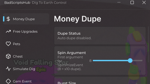 ⛏️ Dig to Earth's CORE! | Dupe Money Spawn Best Items — Roblox Scripts | ScriptBlox