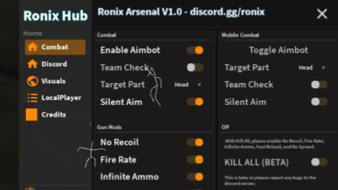 Universal Script 📌 | arsenal script so op — Roblox Scripts | ScriptBlox