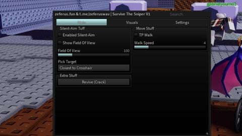Survive The Sniper | Keyless — Roblox Scripts | ScriptBlox