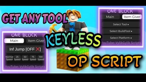 ONE BLOCK | OP KEYLESS SCRIPT — Roblox Scripts | ScriptBlox