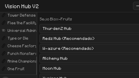 Universal Script 📌 | Vision Hub V2 — Roblox Scripts | ScriptBlox