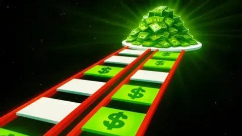 $100,000 Every Glass Bridge Impossible Fun Obby | Infinite Money ...