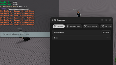 Universal Script 📌 | MFS BYPASSER (n word tagged :cry:) — Roblox Scripts | ScriptBlox