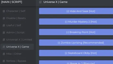Universal Script 📌 | Universe X — Roblox Scripts | ScriptBlox