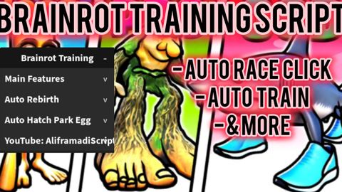 Brainrot Training | Race Click, Auto Train, & More — Roblox Scripts | ScriptBlox