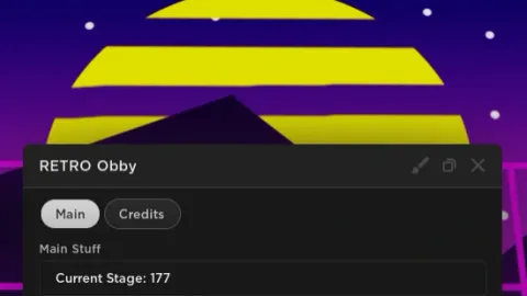 RETRO 175+ Stages Obby 👾 | Stage Slider with Skip Stage and more ...