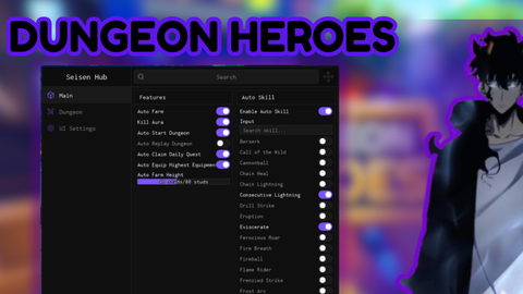 EVENT🎉Dungeon Heroes ⚔️ | DUNGEON HEROES SCRIPT | AUTO FARM, KILL AURA AND MORE — Roblox Scripts ...