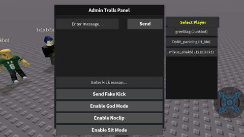 Universal Script 📌 | Admin Trolls Panels (Outdated) — Roblox Scripts | ScriptBlox