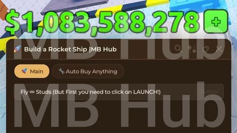 🚀 Build a Rocket Ship | INF Money Auto Buy Anything MB Hub — Roblox ...