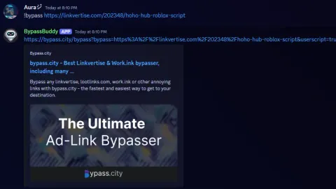 Universal Script 📌 | Link Bypass Bot — Roblox Scripts | ScriptBlox